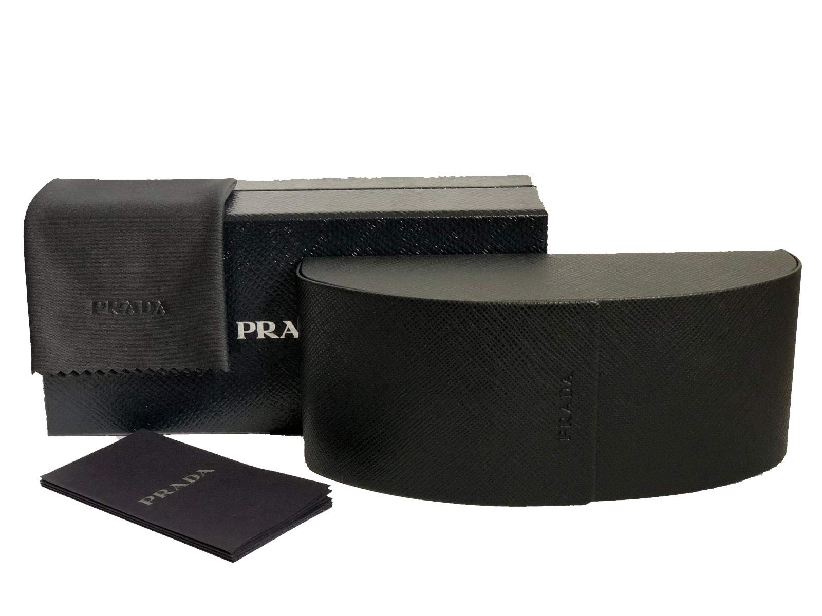 Prada PR21XS 1AB5Z1 54MM Black/Polar Gray Polarized Square Sunglasses for Women + BUNDLE With Designer iWear Eyewear Kit