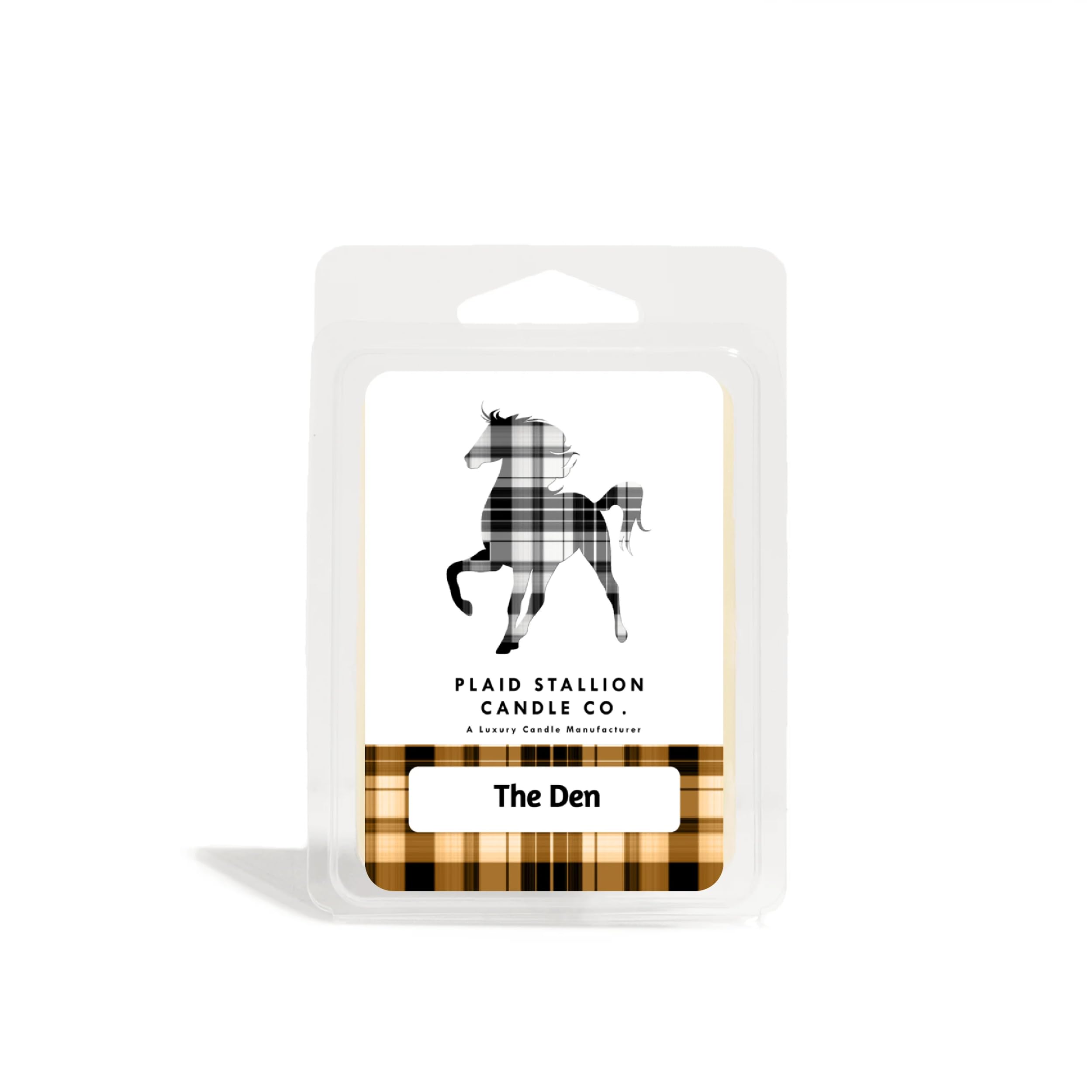 Plaid Stallion Tobacco and Whiskey Scent - Long Lasting Highly Scented Wax Melts, Scented Wax Tart Clamshell ((M1) Single)