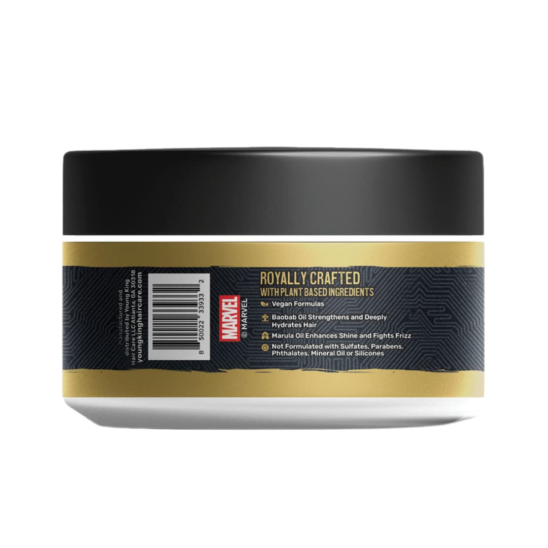YOUNG KING HAIR CARE Marvel Black Panther: Wakanda Forever Wakandan Curling Custard, 8 Oz