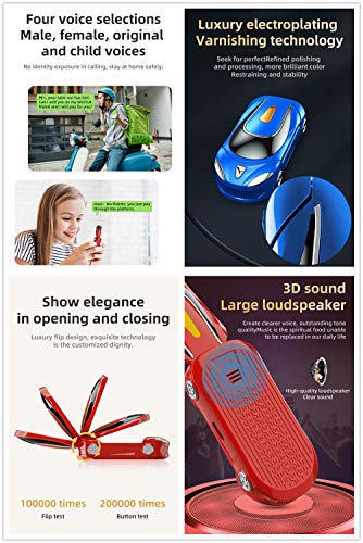 Tuanzi F18 Smallest Flip Cellphone GSM Unlocked 2G Mini Phone MTK6261 Bluetooth Mini Backup Pocket Portable Car Model Mobile Phone Gift for Kids (Gold)