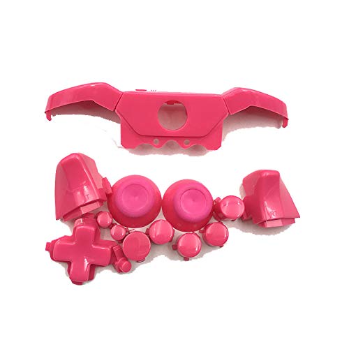 Replacement Full Set D-pad LB RB LT RT Buttons Bumpers Triggers Buttons for Xbox One Elite Controller (Pink)