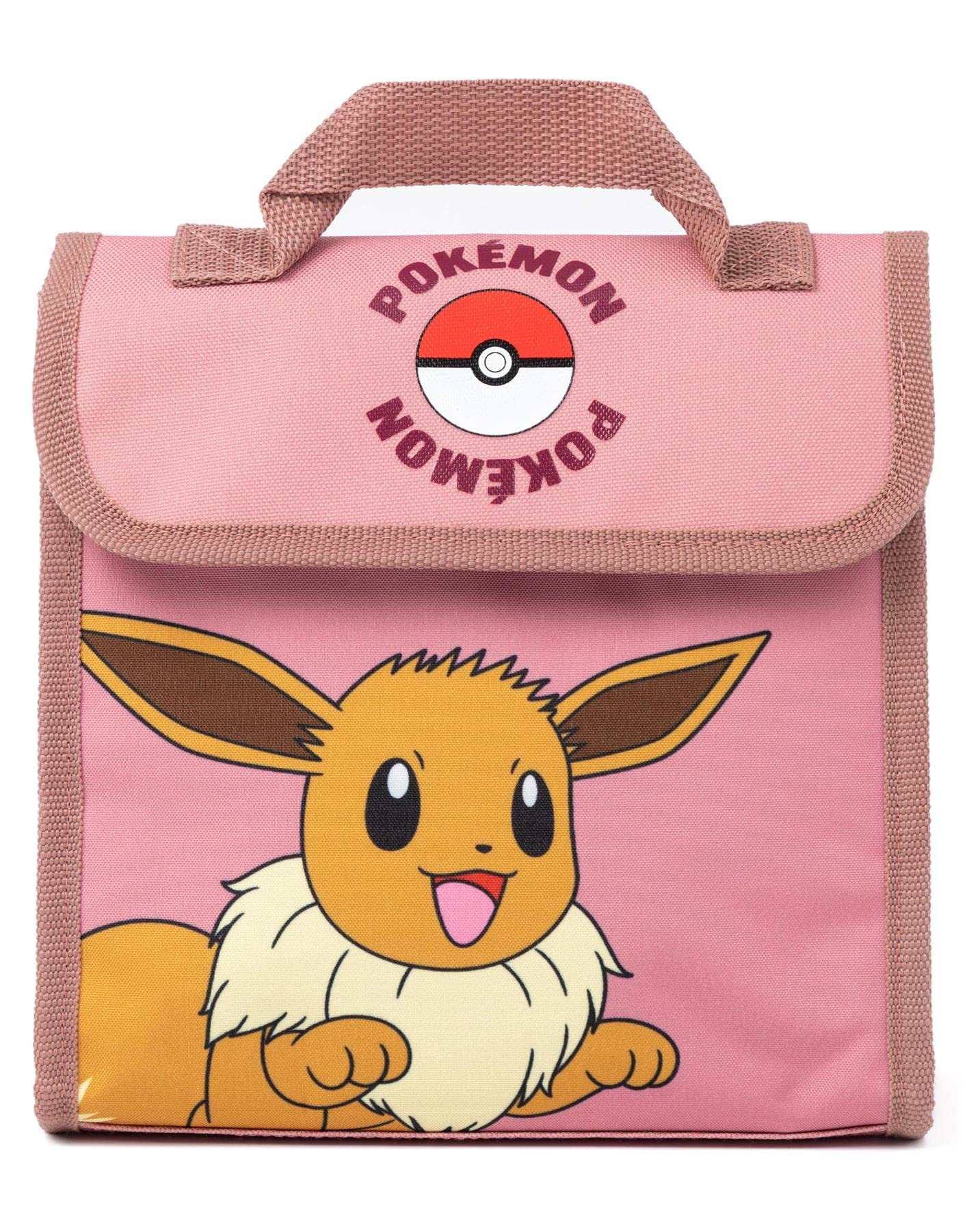 Pokemon Girls Backpack Set | Rucksack Bundle with School Bag, Pencil Case, Lunch Bag & Water Bottle | Eevee Matching Set