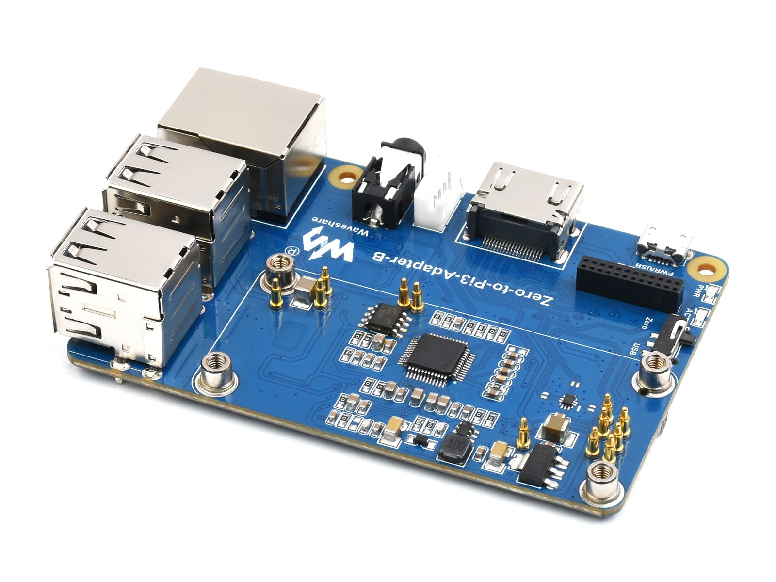 Waveshare Adapter (B) for Zero 2W to Become an Alternative Solution for Raspberry Pi 3 Model B/B+