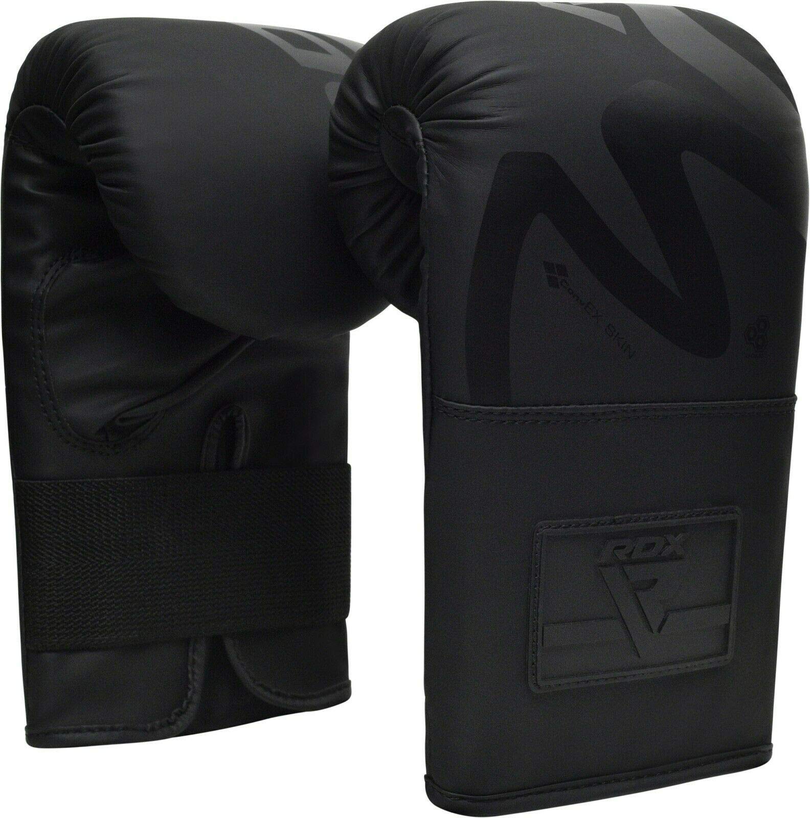 RDX Boxing Pads and Bag Gloves Set, Convex Skin Leather Hook and Jab Target Focus with Punch Mitts, Hand Strike Shield for Muay Thai, Boxercise, Kickboxing, Martial Arts, Karate, MMA Training