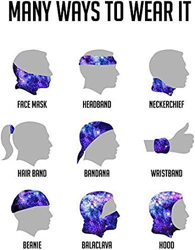 N-A Keep America Great,Trump, Face Bandanas for Dust, Neck Gaiter, Headwrap, Balaclava, Helmet Liner, Scarf 4 Pcs White, Black, Large