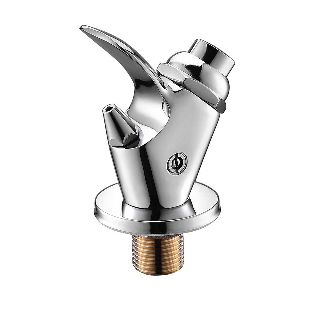 Weirun Bathroom Kitchen Outdoor Brass Press Drinking Fountain Bubbler Faucet Drinking Water Filter Tap fit for 1/2-inch FIP Supply Hose Connector
