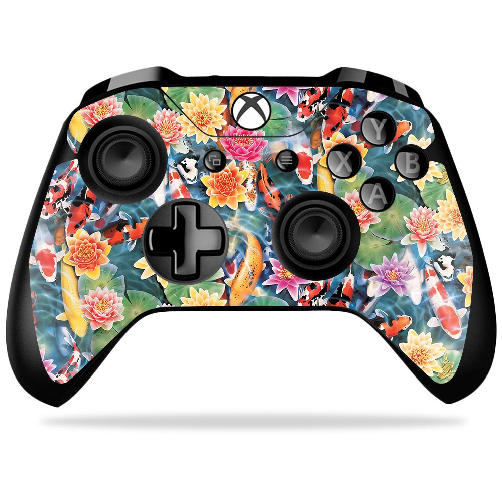 MightySkins Skin Compatible with Microsoft Xbox One X Controller - Koi Pond | Protective, Durable, and Unique Vinyl Decal wrap Cover | Easy to Apply, Remove, and Change Styles | Made in The USA