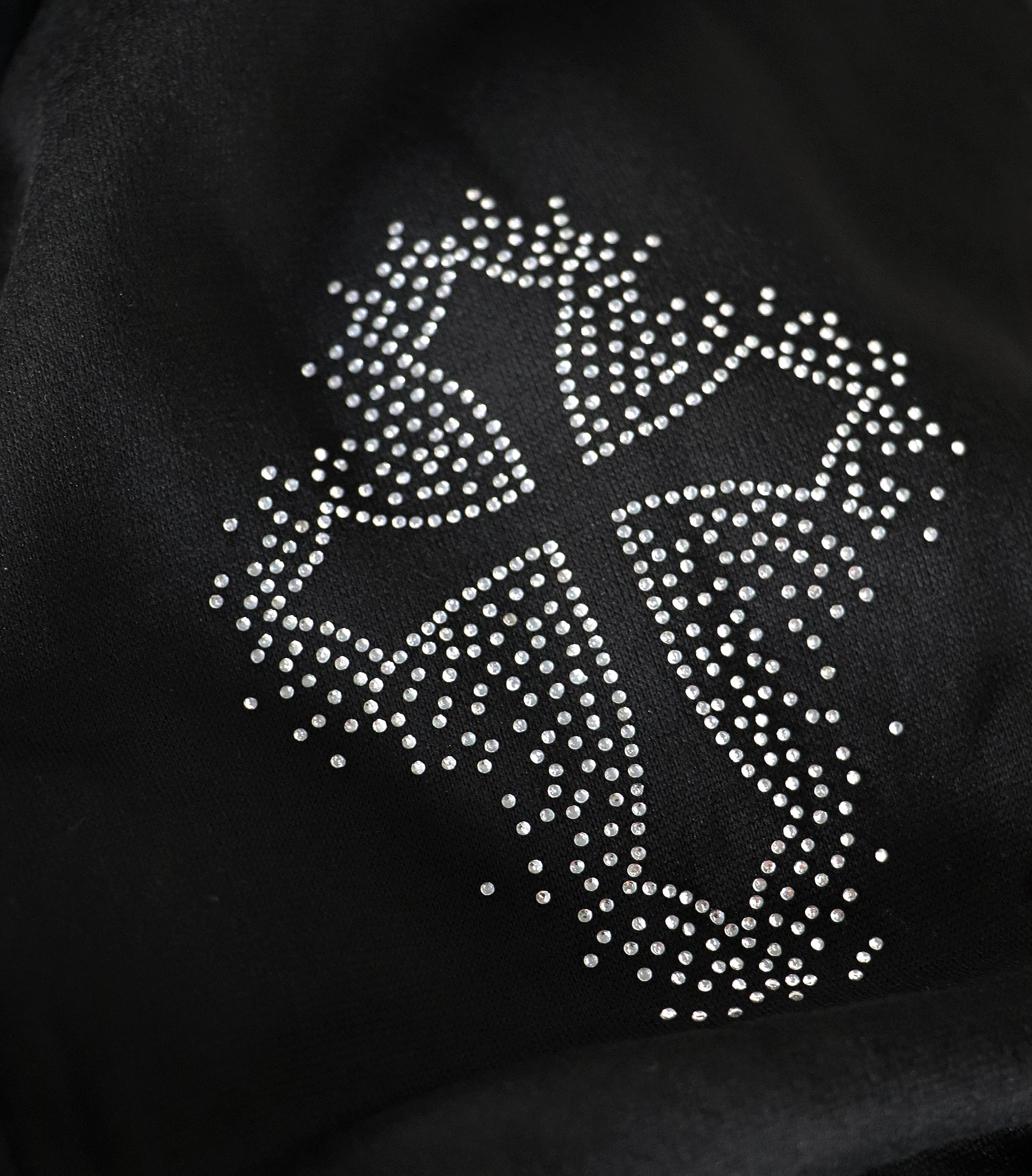 NECHARIY2K Cross Rhinestone Hoodie Women's Full Zip Up Over Face vintage Jacket Pullover Aesthetics Oversized Sweatshirt