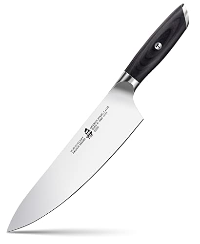 TUO Chef Knife 8 inch - Kitchen Chef Cooking Knife Japanese Gyuto Knife - German HC Steel with Pakkawood Handle - FALCON SERIES with Gift Box