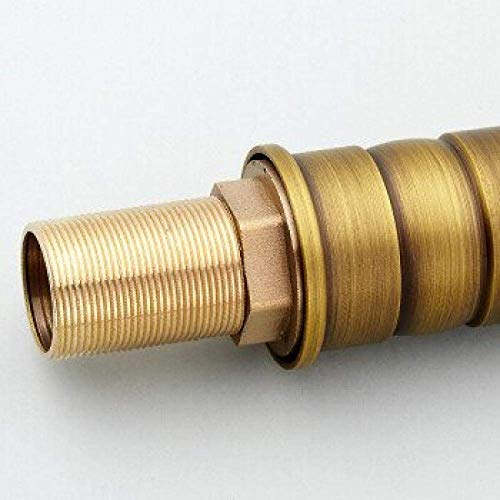 Y-LKUN Bathroom Sink taps Bathroom taps Copper Antique Faucet Basin Faucet Slotted Bathroom Basin Sink Hot Cold Taps Mixer Basin Brass Sink Mixer Taps Non-Concussive Bathroom Faucets