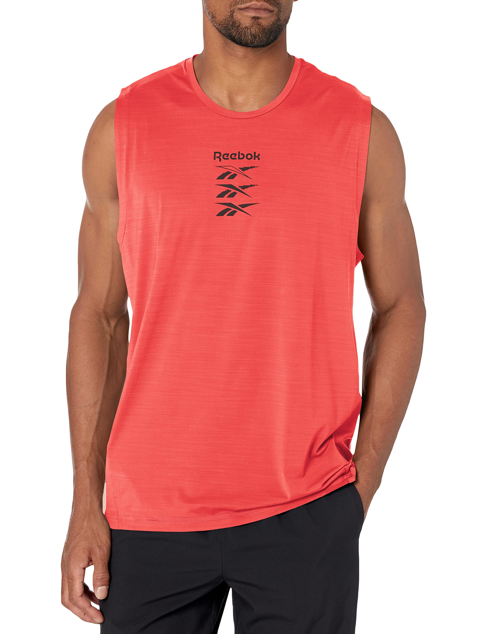 Reebok Men's Standard ACTIVChill Sleeveless Tee, Cherry, Small