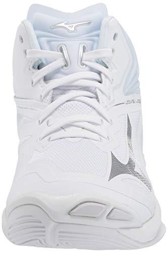 Mizuno Wave Lightning Z6 Mid Womens Volleyball Shoe, White, 11