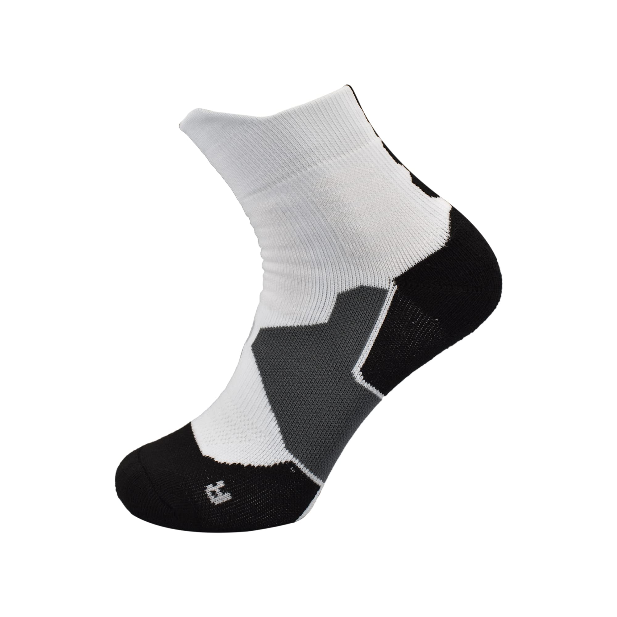 Senston Men's Sports Socks 3 Pack Basketball Socks Towel Bottom Running Sporting Socks - C