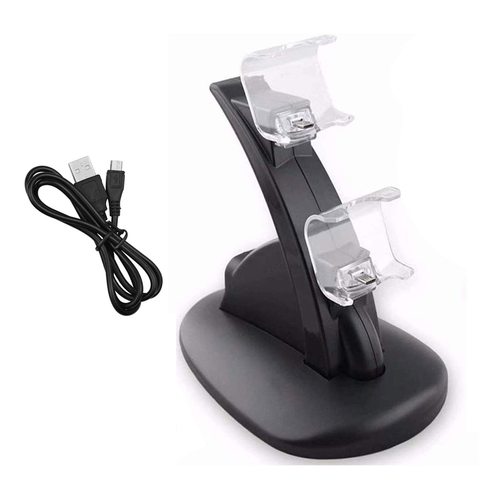 Musou Dual USB Charging Charger Docking Station Stand Compatible for Playstation 4/Pro/Slim Controller