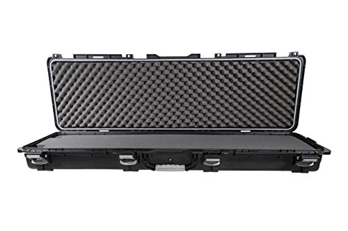 Plano Field Locker Element 54" Double Long Gun Case with Wheels, Black with Gray Accents, Premium Gun Storage, TSA Approved Firearm Storage Travel Case, Waterproof and Dustproof Protection