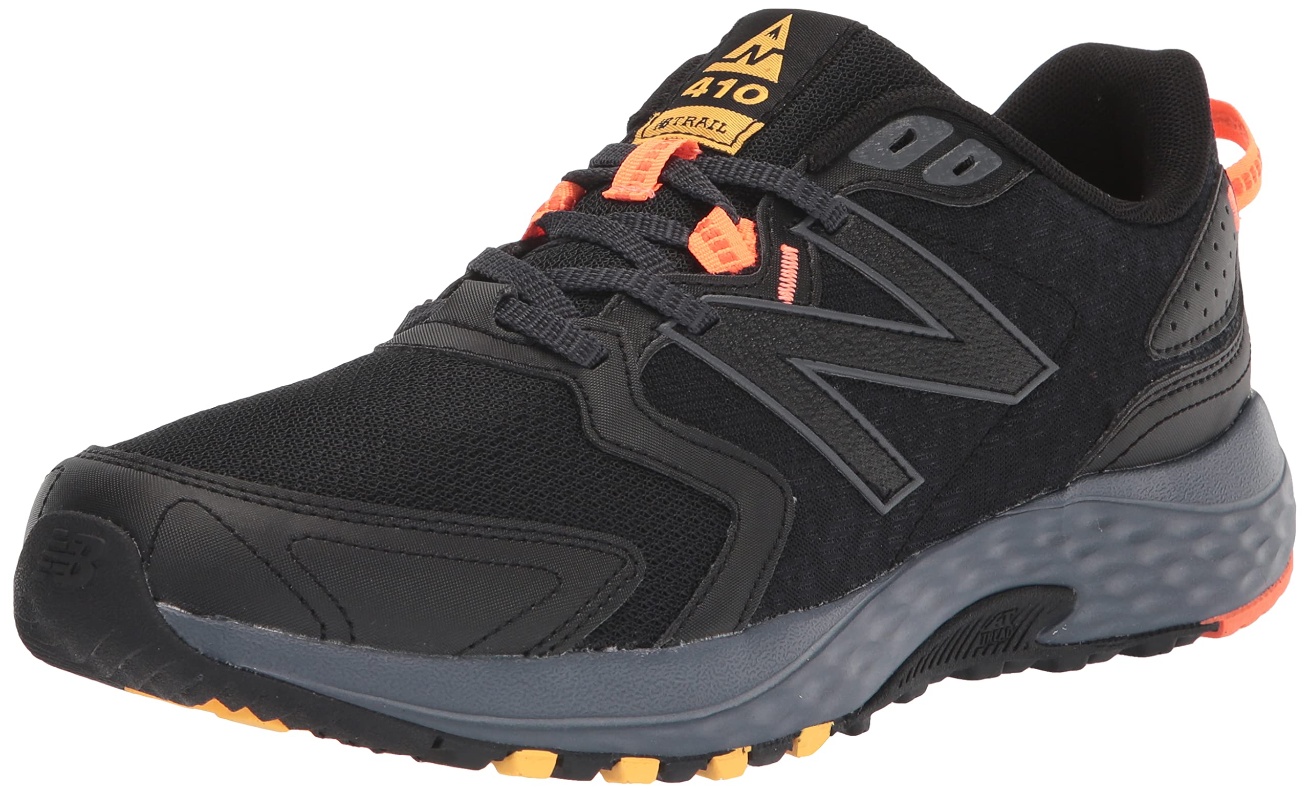 New Balance Men's 410 V7 Running Shoe, Black Gray, 9.5 X-Wide