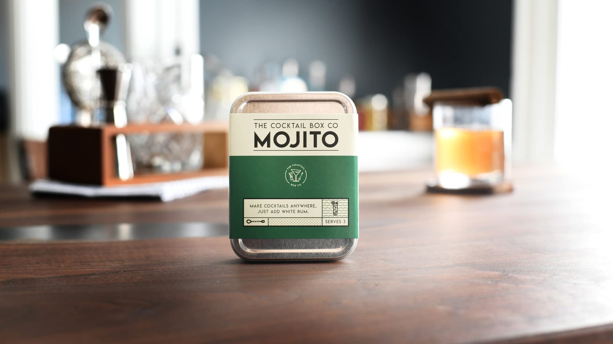 The Cocktail Box Co. Mojito Cocktail Kit - Premium Cocktail Kits - Make Hand Crafted Cocktails. Great Gifts for Him or Her Cocktail Lovers (1 Kit)
