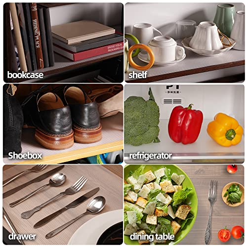 Shelf Liners for Kitchen cabinets Drawer Liner Thicken Plastic Cabinet Liners for Shelves Easy to Cut & Washable Drawer Liners for Kitchen Size (12 Inches x 10 Feet)