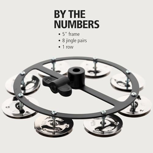 Meinl Cymbals HTHH1BK Mountable Hihat Tambourine with Steel Jingles (VIDEO)