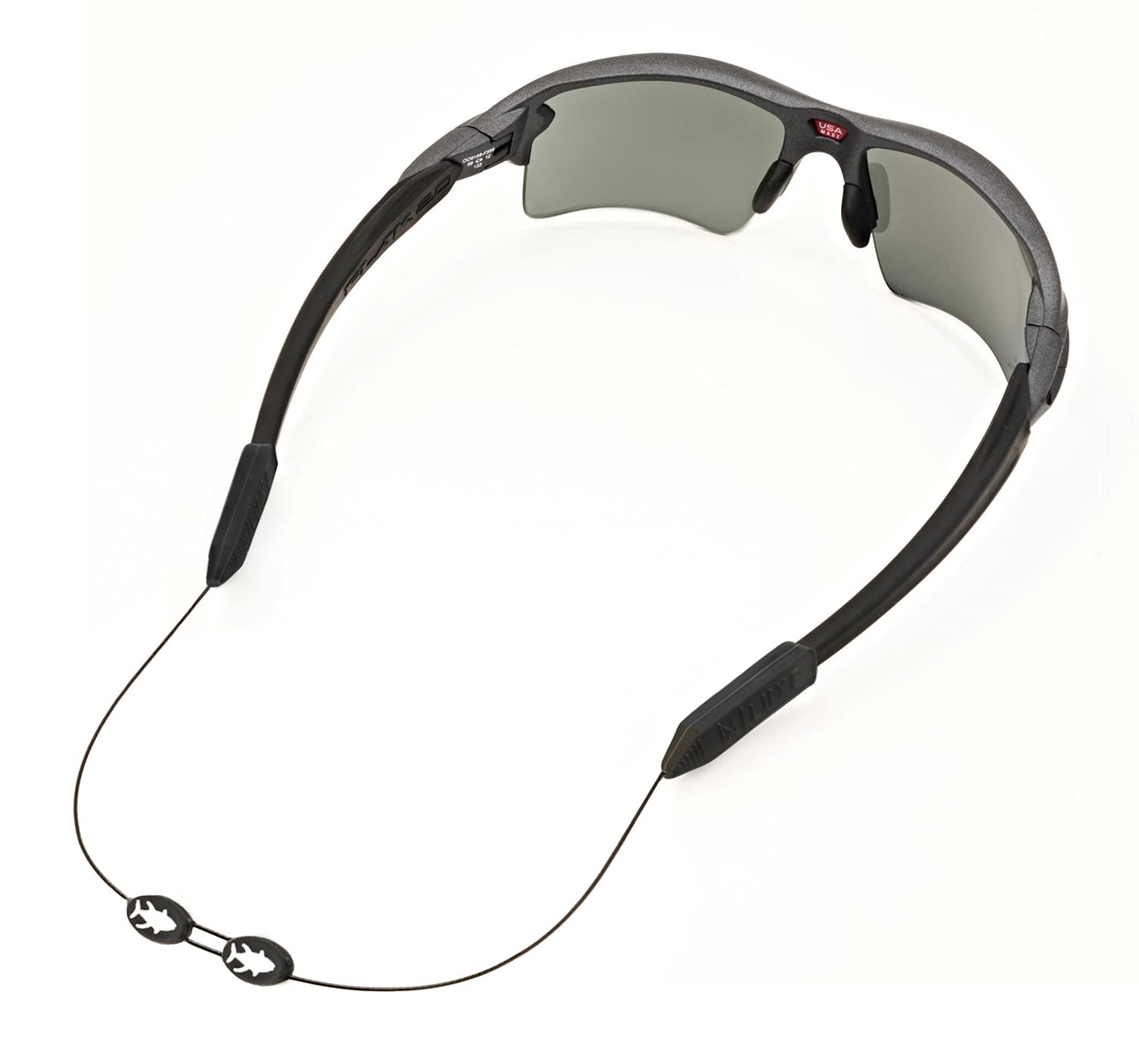 Luxe Performance Glasses Strap - Durable Eyewear Retainer, Sunglasses Strap, Eyeglasses Strap - Adjustable Cable Strap for Active Lifestyle, High Tension, No Tail, Temple Grip