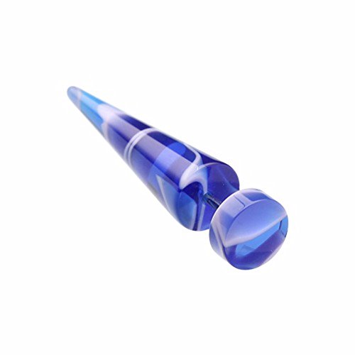 Marble Swirl UV Acrylic WildKlass Fake Tapers (Sold as Pair)