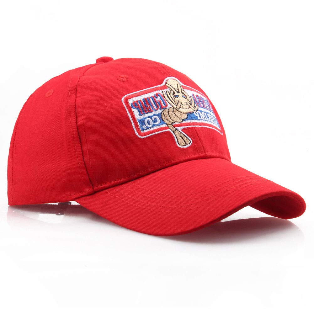 Myuilor Adjustable Shrimp Embroidery Bubba Gump Baseball Cap Christmas Red