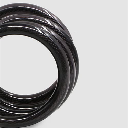 N / B Bike Lock Cable, 4 Feet High Security Combination Coiling Cable Lock, with 5 Digit Resettable Number and Mounting Bracket, for Bicycle Outdoors