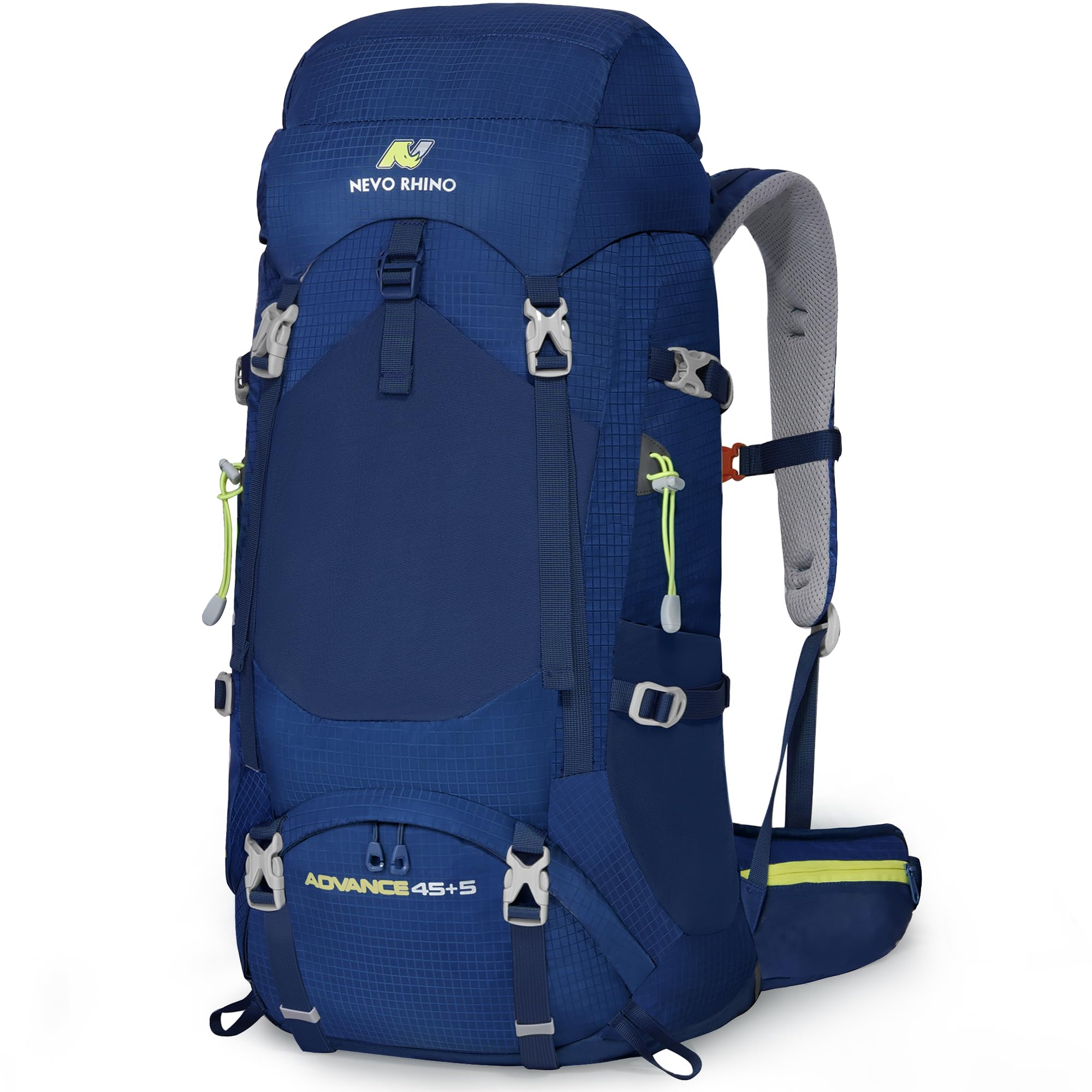 N NEVO RHINO Internal Frame Hiking Backpack 50/60/65/70/80L, Mountain Climbing Camping Backpack Daypack Waterproof Rain Cover