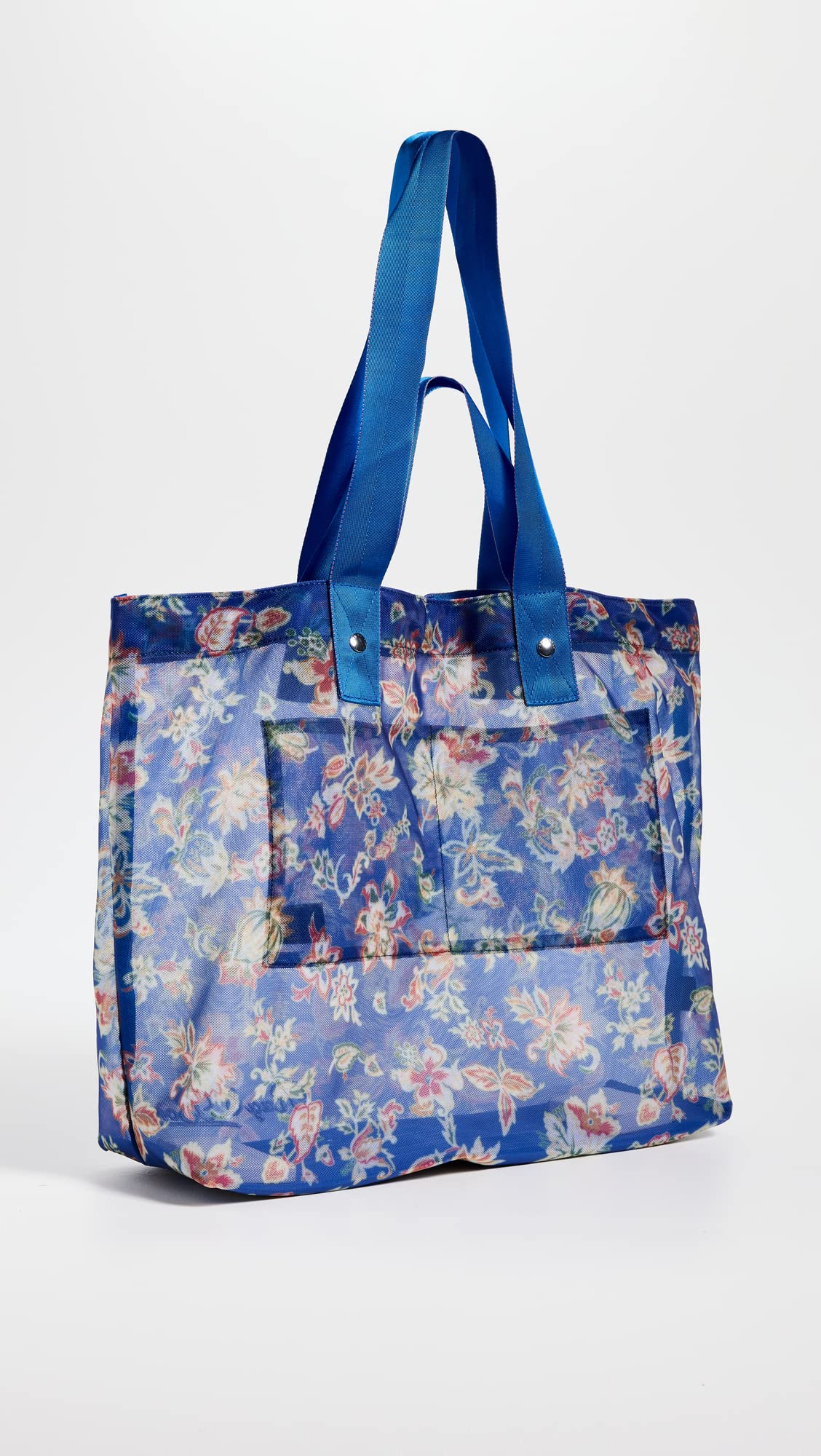rag & bone Women's Addison Medium Tote, BLURTRFL, Blue, Floral, One Size