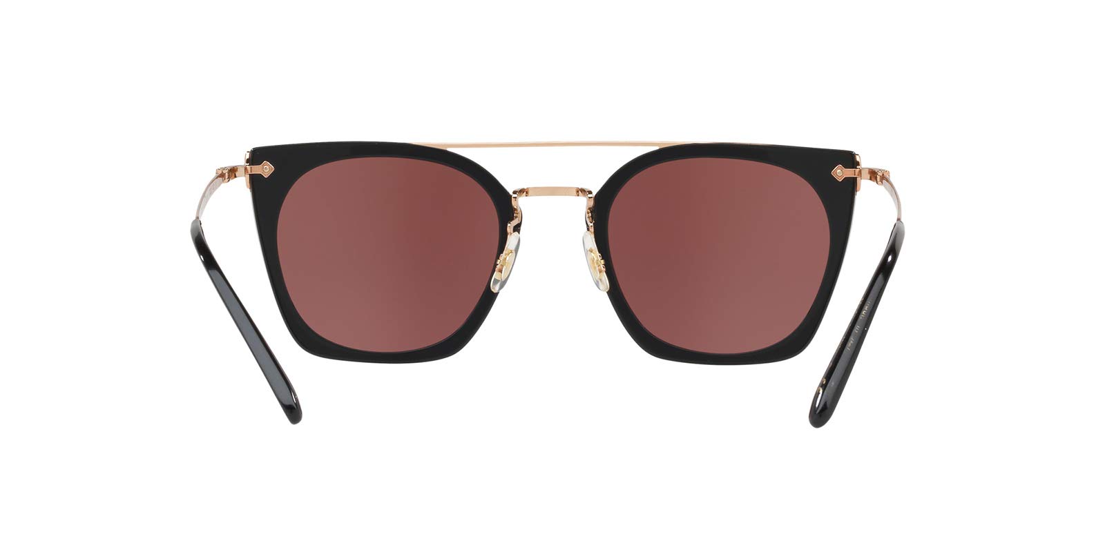Oliver Peoples OV5370S - 1005E4 Sunglasses BLACK w/BRUGUNDY GOLD MIRROR Lens 50mm
