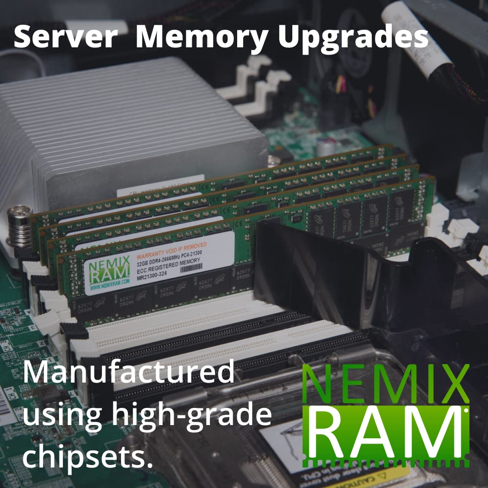 NEMIX RAM 64GB (2X32GB) DDR4 2933MHZ PC4-23400 2Rx4 1.2V ECC RDIMM Registered Server Memory KIT