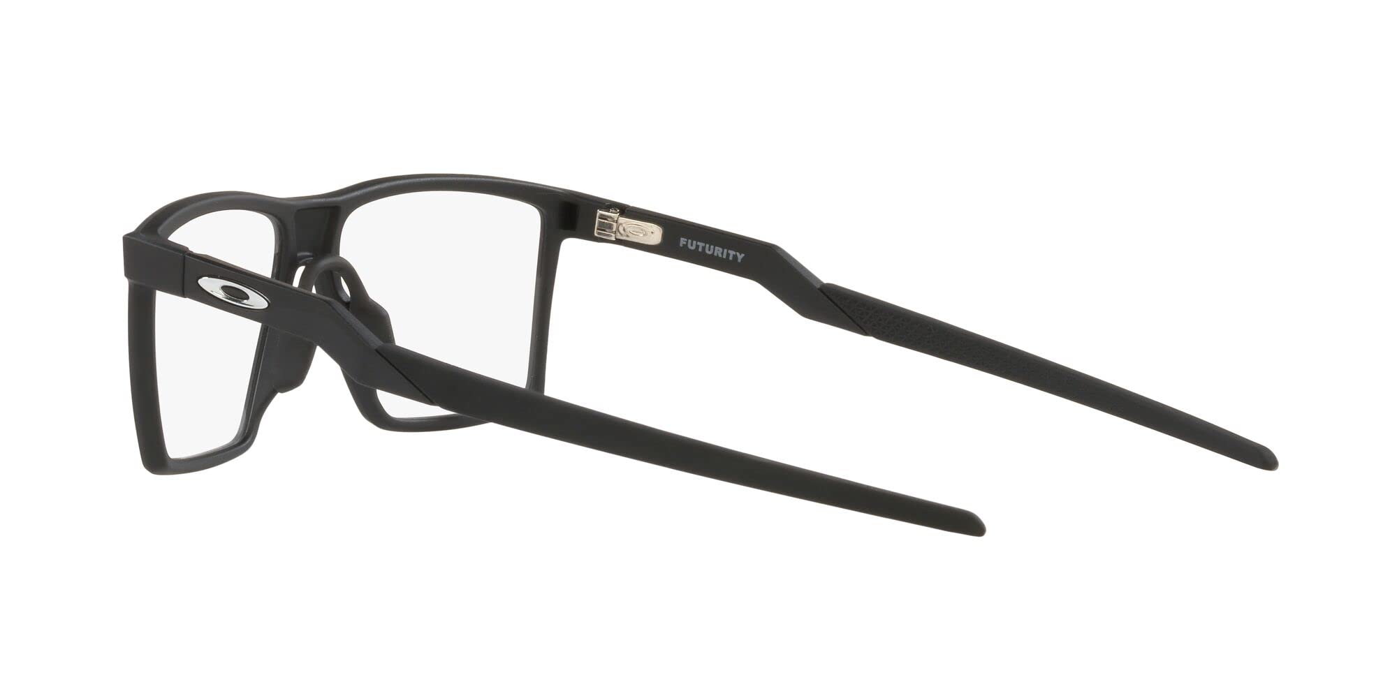 Oakley Men's Ox8052 Futurity Square Prescription Eyewear Frames, Satin Black/Demo Lens, 57 mm
