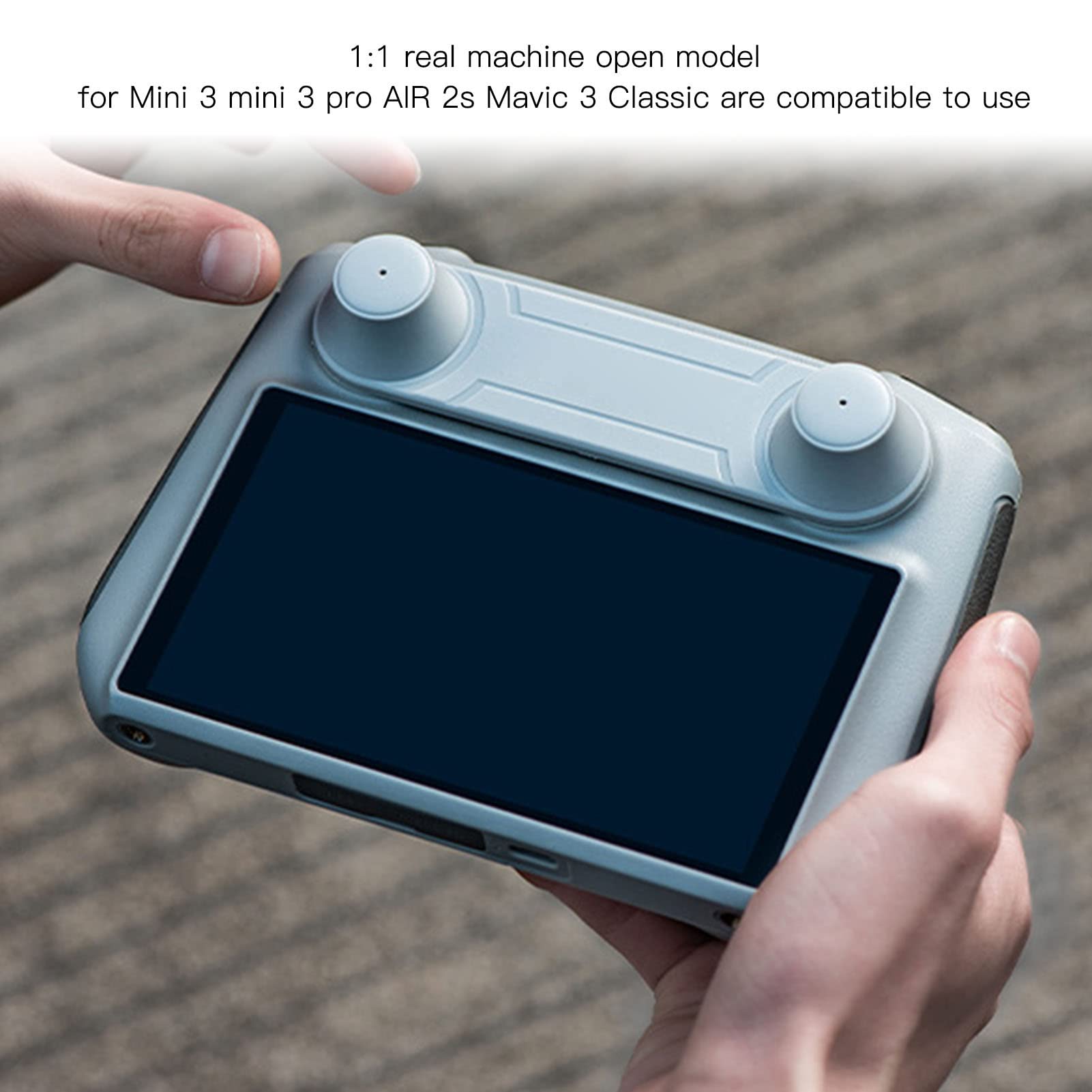 VINGVO Rocker Joystick Protector, Easy to Assemble Drone Joystick Protector Cover Scratch Resistant Drop Proof 1:1 Real Machine Open Model Soft for Drone Accessories