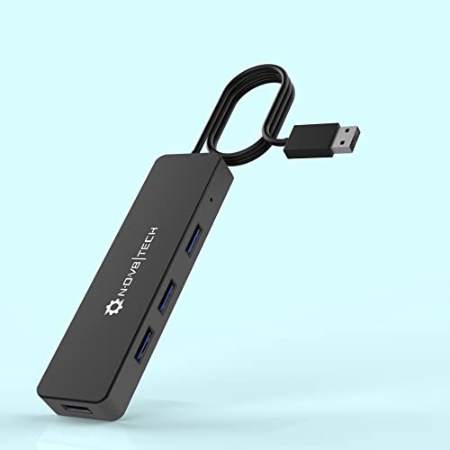 NOV8Tech USB C Hub Adapter for MacBook Air M1 Gold 2022/2021-2018, Mac Air USB Thunderbolt 3 Multiport Adapters with 4K HDMI, Gigabit Ethernet, TB3 100W PD, SD 4.0 UHS-II & MicroSD Reader, 2X USB 3.0