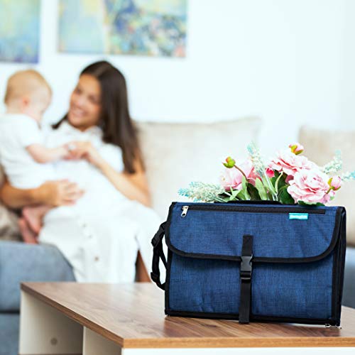 Portable Changing Pad Diaper Bag β Premium Quality Baby Changing Pad Baby Diaper Bag β Sleek, Chic, Zip-Apart Portable Diaper Changing Pad Diaper Clutch w/Zip Storage, Smart Handles and Wipe Pockets!