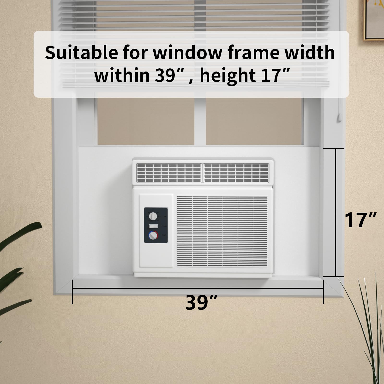 SZZSAF Window Air Conditioner Side Insulated Panel, 1PIC Full Surround Insulation Panels Window Seal Kit, WinterSummer Winter Heat and Draft Insulating,Insulation foam material (WHITE)