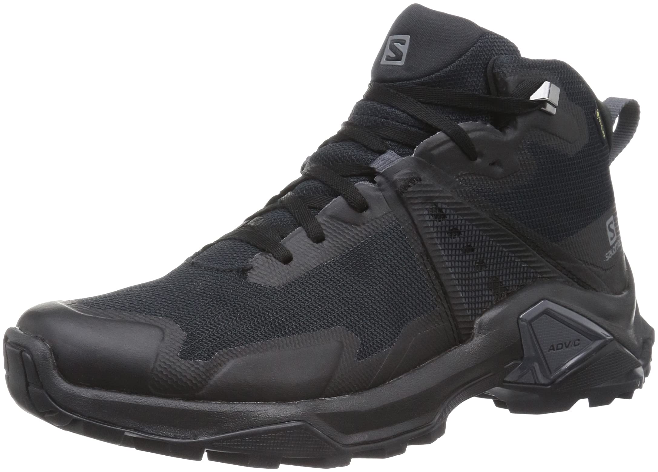 Salomon Men's X Raise 2 Mid GTX Climbing Shoe, Black/Black/Ebony, 8.5