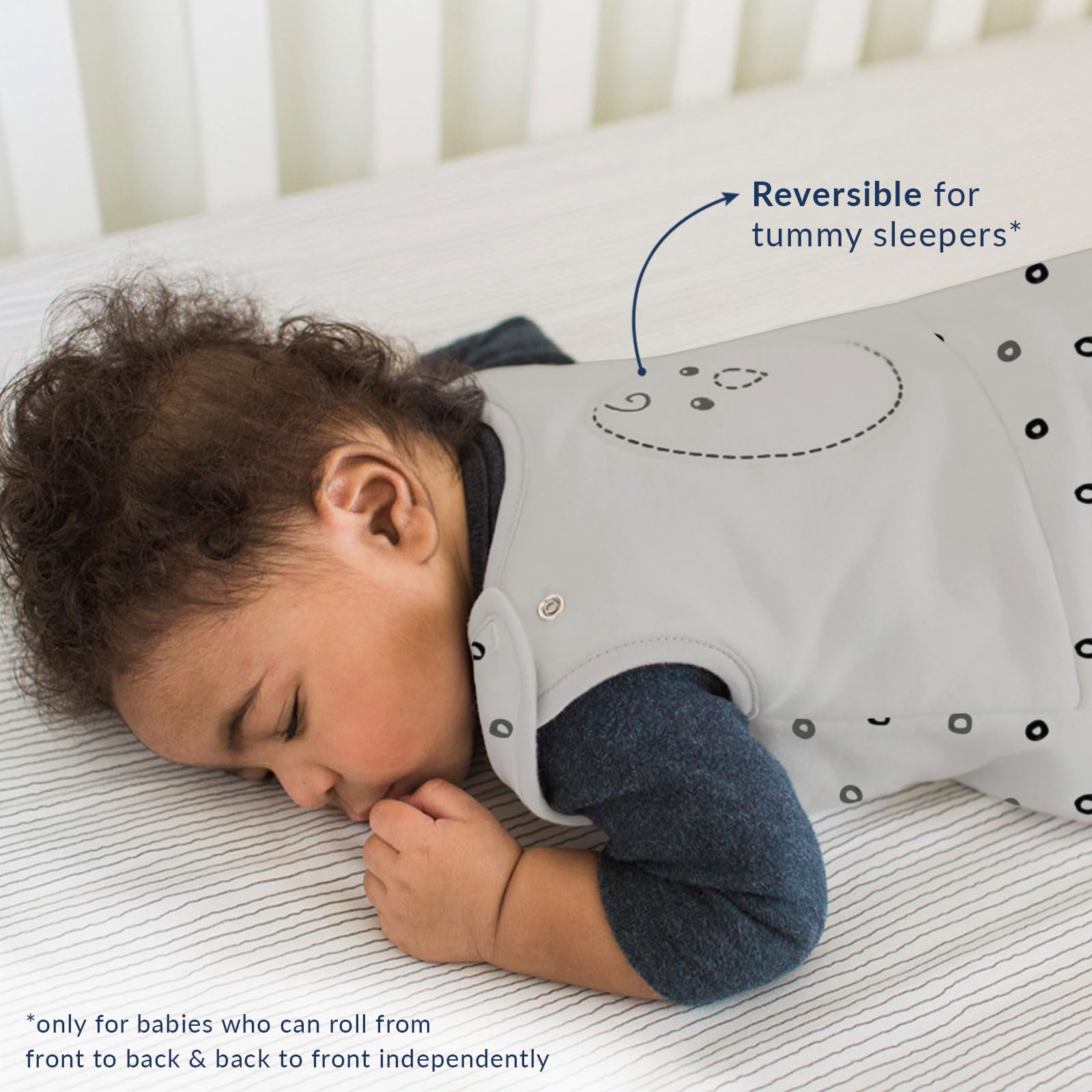 Nested Bean Zen Sack® Classic | Infant Sleep Sacks | Baby 0-6M | TOG 0.5 | 100% Cotton | Eases Transition After Swaddle | Aids Self-Regulation | 2-Way Zipper | Machine Washable