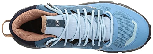 Salomon Women's Predict Hike MID Gore-TEX Hiking Boots for Women, Mocha Mousse/Blue/Blue, 5