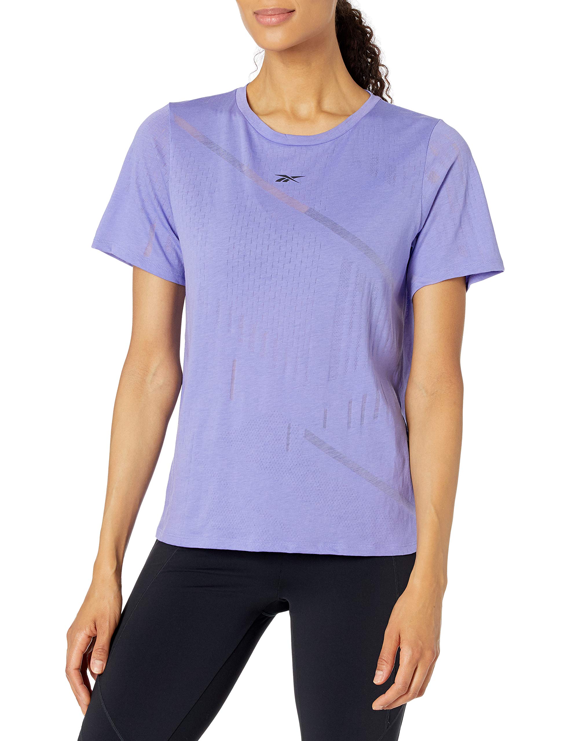 Reebok Women's One Series Training T-shirt, hyper purple, Large