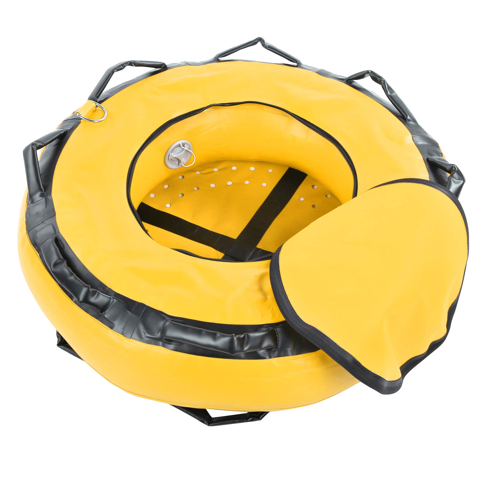 Nunafey Dive Float Signal Marker Freediving Buoy, Training Buoy, Surface Marker Signal Accessory for Water Sports Surface Signalling Scuba Diving(Yellow)