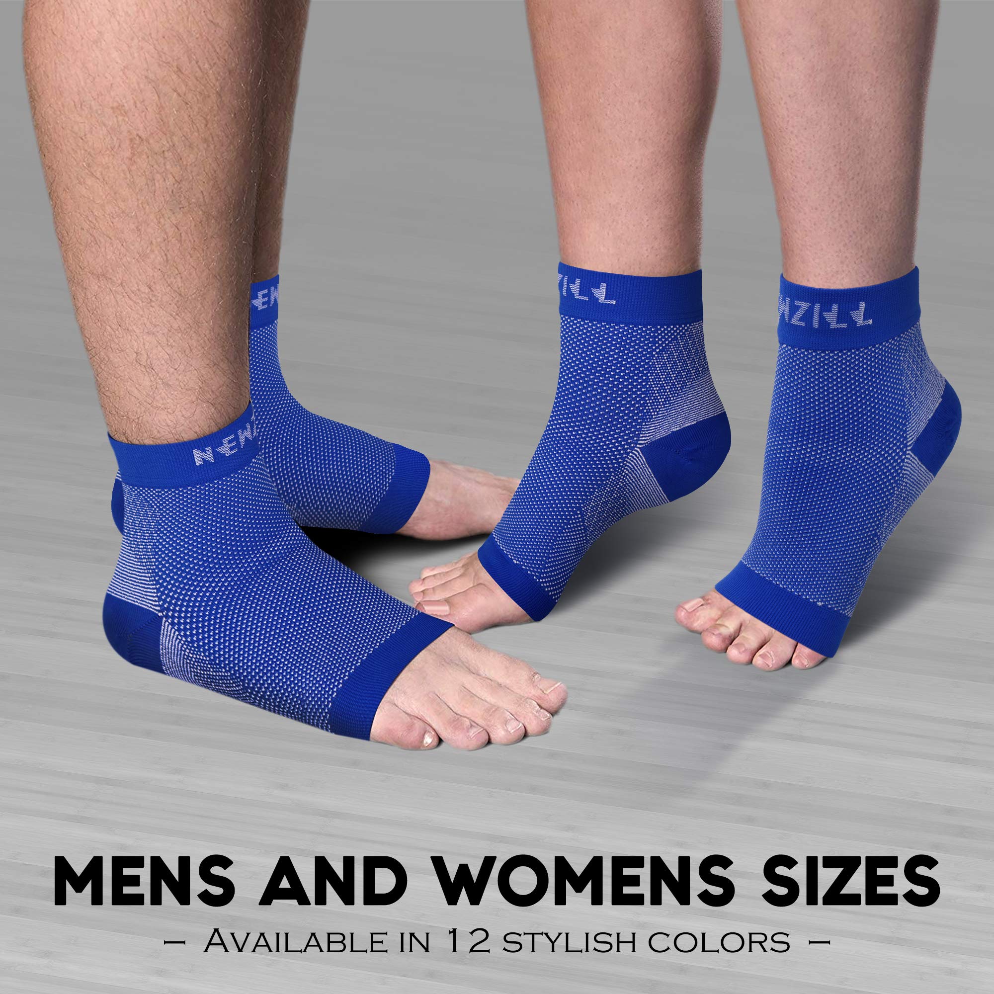NEWZILL Plantar Fasciitis Socks with Arch Support, BEST 24/7 Foot Care Compression Sleeve, Eases Swelling & Heel Spurs, Ankle Brace Support, Increases Circulation, Relieve Pain Fast