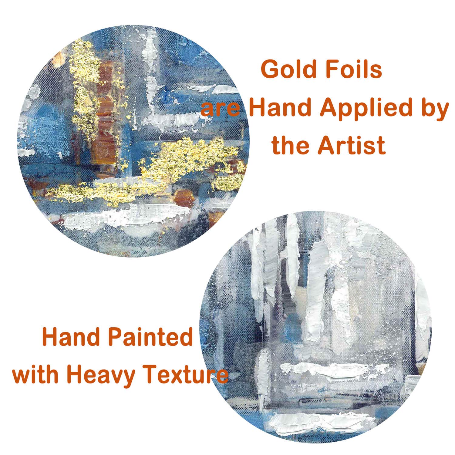 Modern Urban Abstract Painting Artwork: Contemporary Cityscape Hand Painting Abstract Canvas Wall Art for Living Room (45β x 30β x 1 Panel)