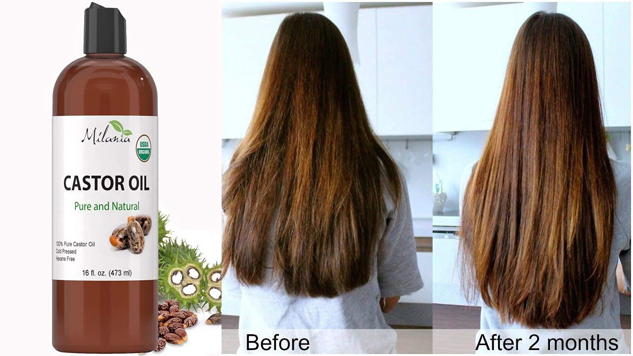 Organic Castor Oil-100% Pure Cold-Pressed Beauty & Skincare Serum-Eyelash & Eyebrow Hair Growth Enhancer-Natural Conditioner