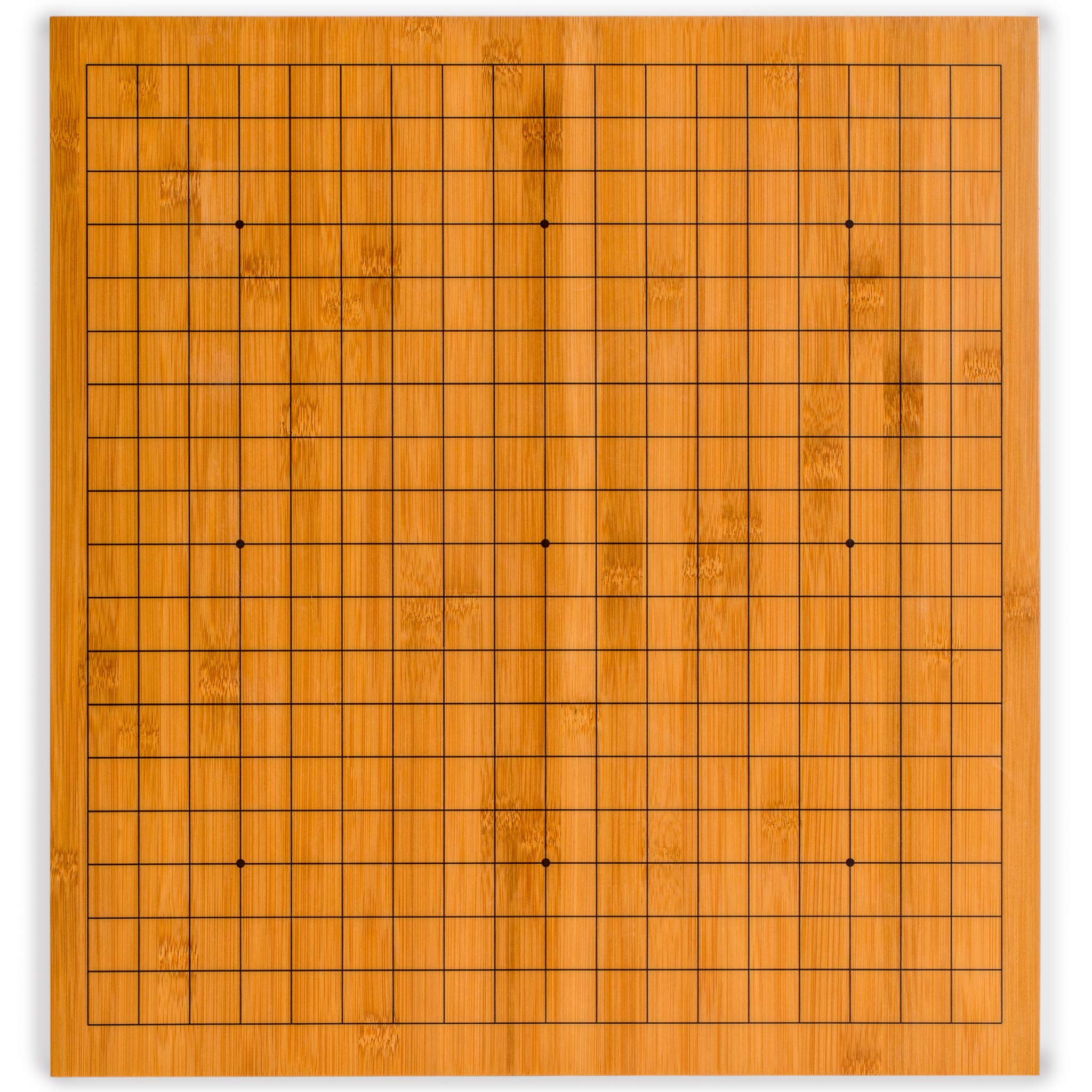 Yellow Mountain Imports Bamboo 0.8-Inch (2-Centimeter) Reversible 19x19 / 13x13 Go Game Board (Goban)