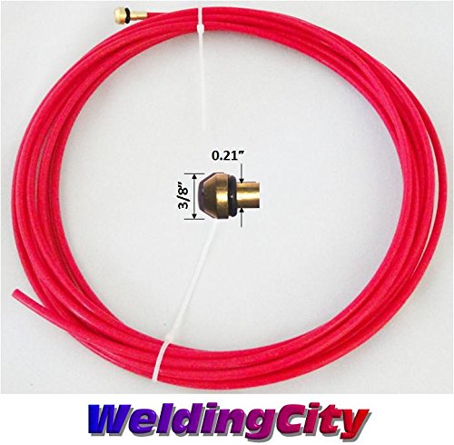WeldingCity Pack of 2 Teflon Conduit Liner 35T-40-15 (.030"-.035") 15-ft for Lincoln Magnum 100L and Tweco Mini/No.1 MIG Welding Guns