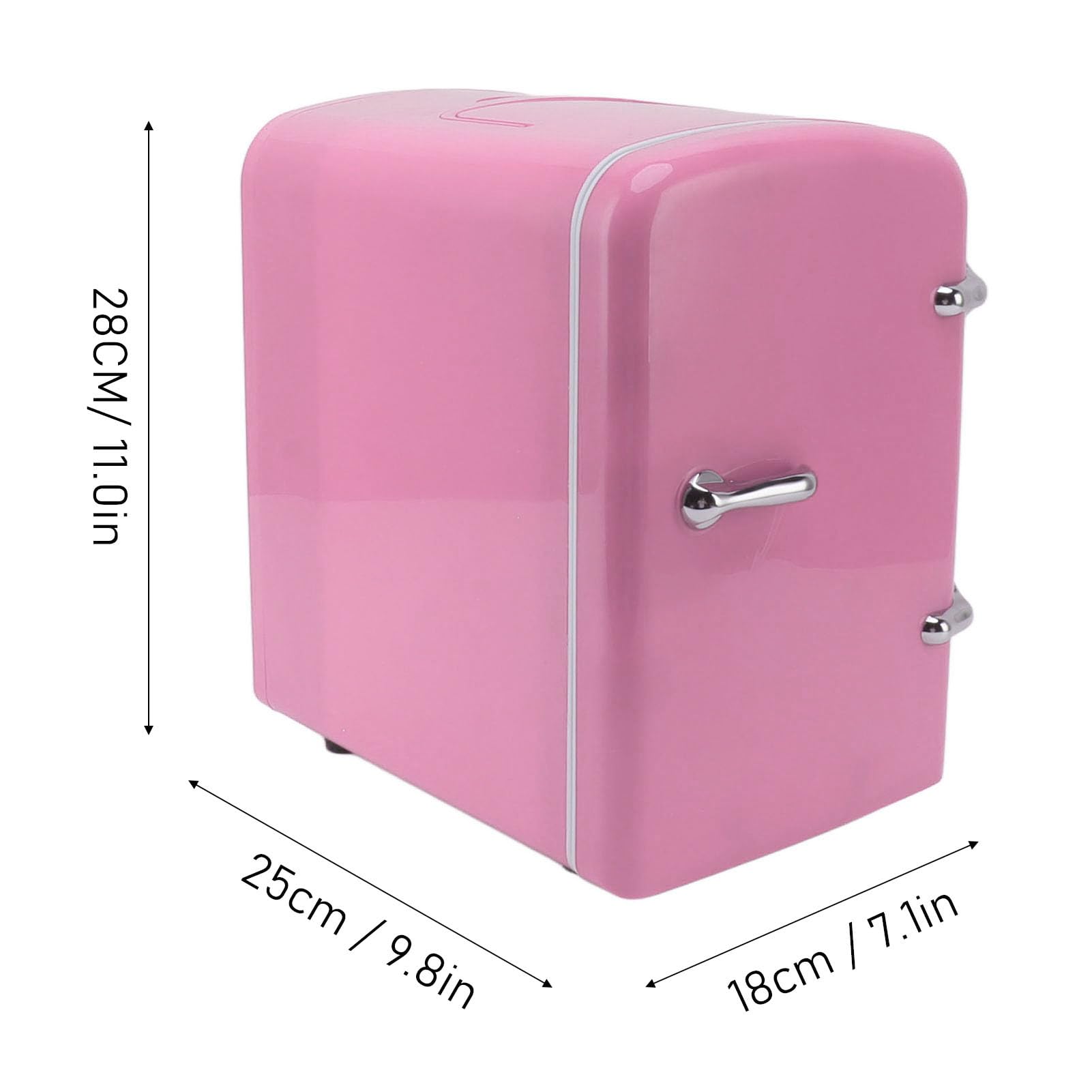 Oumefar Cosmetic Makeup Mini Fridge, Skincare Fridge Noiseless 36W for Bedroom (US Plug)