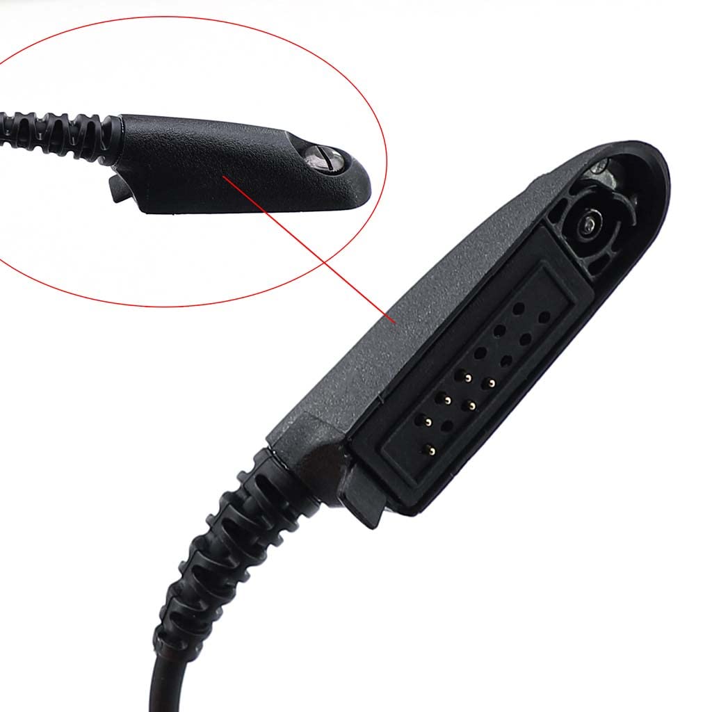 Shaworoce 6-pin Remote Handheld Speaker Microphone Mic Coiled Cord Aligator Clip Replacement for Motorola Radio Pro7150 Pro5150 PR860 MTX850 HT1550XLS HT1250LS HT750 GP340 GP338 GP328 GP320 GP360