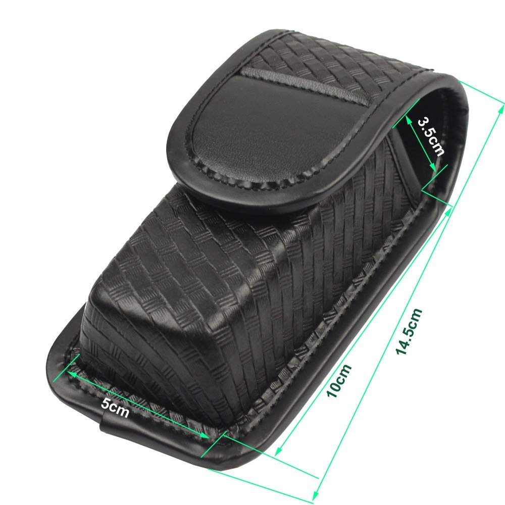 LytHarvest OC/Mace Spray Holder Pouch for MK3 Canister, OC Pepper Spray Holster Pouch (Basketweave Black)