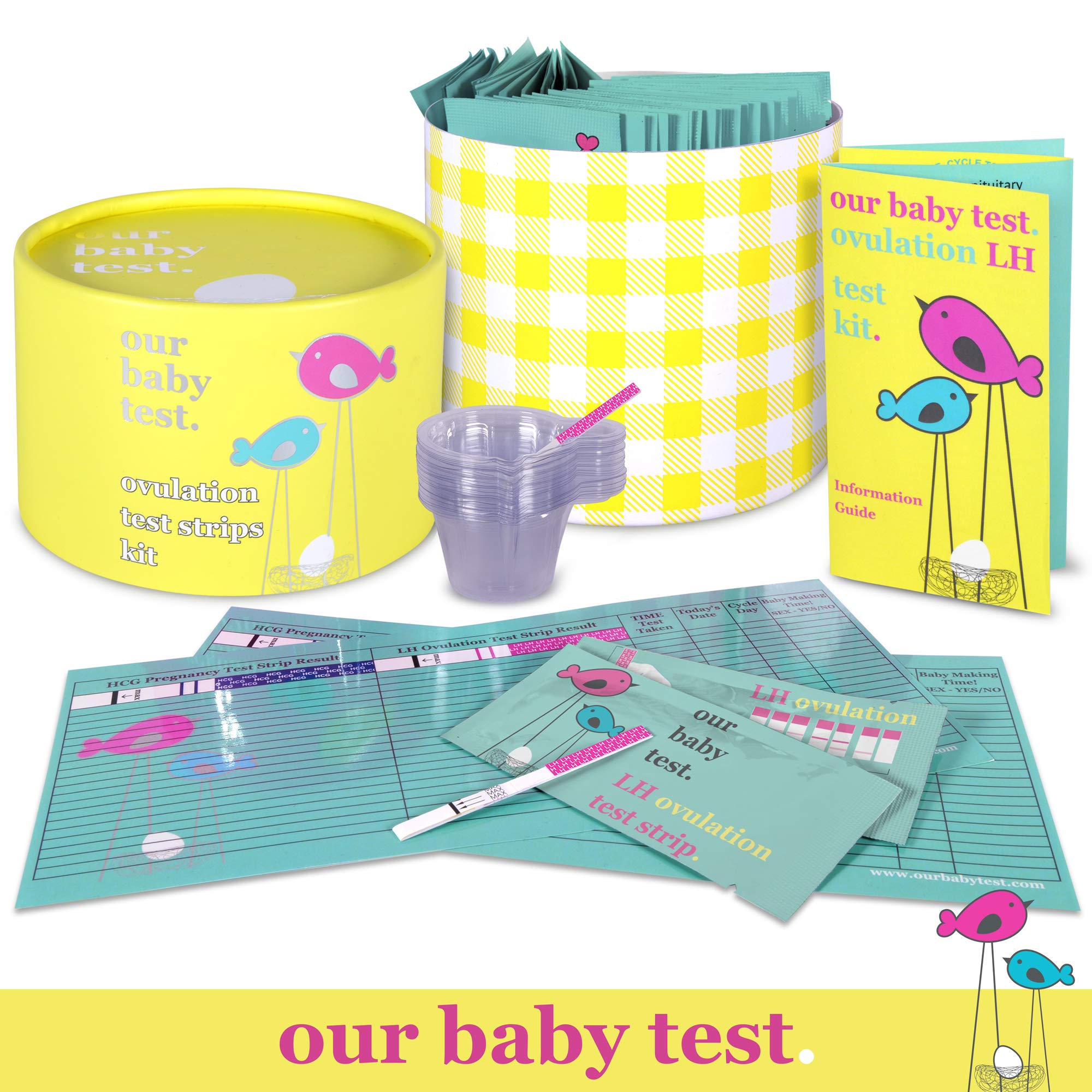Our Baby Test 100 Ovulation Test Strips Predictor Kit (100 LH)